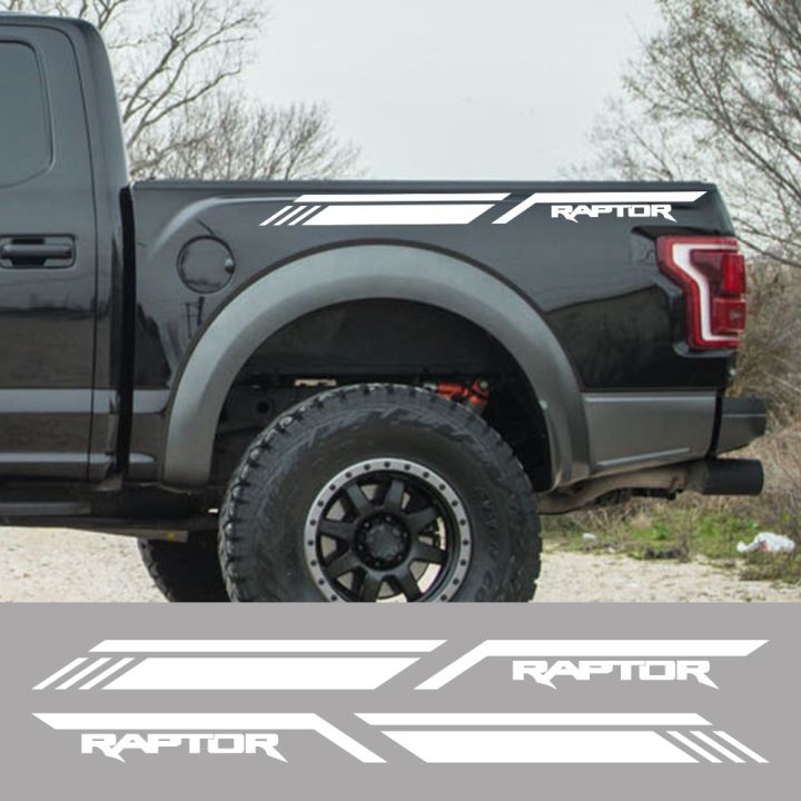 Pickup Bed Side Sticker For Ford F150 Ranger Raptor Car Stripes Style ...
