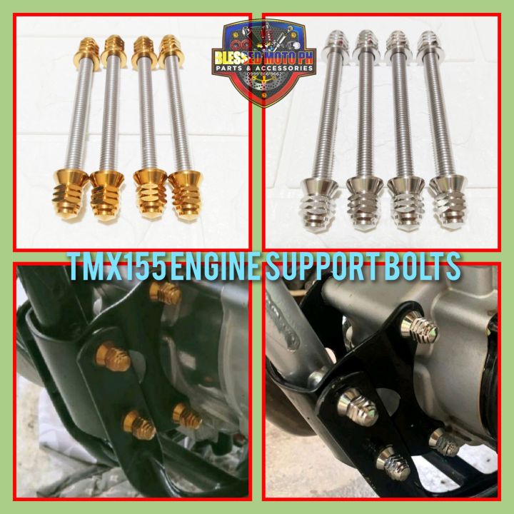 TMX155 ENGINE SUPPORT BOLTS SETS(4PCS) | Lazada PH