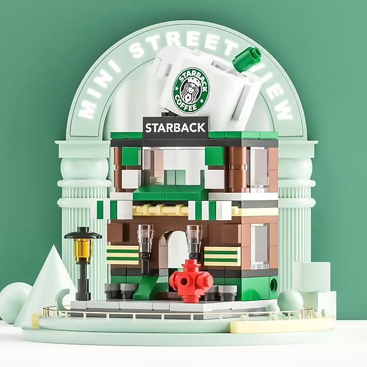 Street View Series Building Blocks Educational for Kids Coffee Shop ...