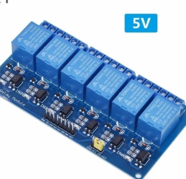 Relay 6 channel module 5v optocoupler Arduino Uno Raspberry Pi | Lazada Indonesia
