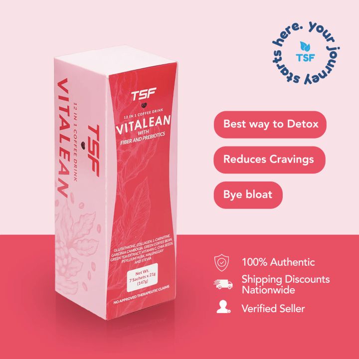 TSF VITALEAN COFFEE - 1 box - 12in1 Slimming & Glowing Coffee Drink ...