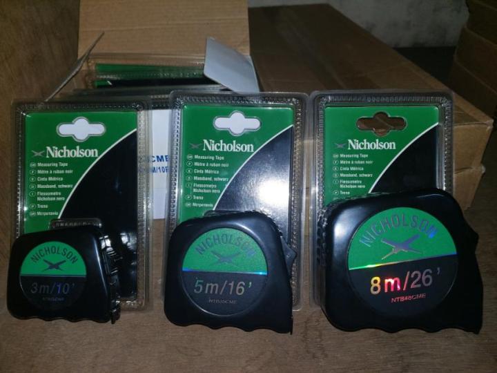 NICHOLSON STEEL TAPE MEASURE PVC CASE 3MT/10FT NTB23CME 1/2INCHES ...
