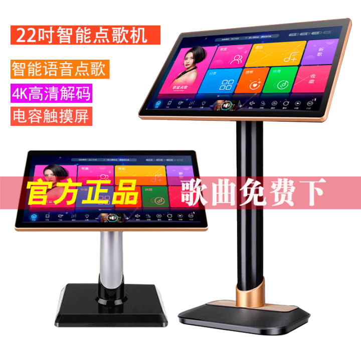 22-Inch Home KTV Karaoke Machine All-in-One 4K HD Capacitive Touch ...