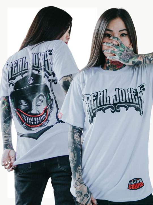 Real Jokes Clothing FMASK Shirt (Black & White) | Lazada PH