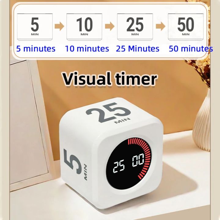 Digital Visual Timer Positive/Countdown Silent Timer 60 Minutes ...