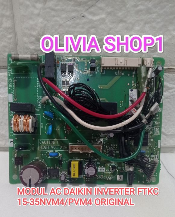 MODUL PCB AC DAIKIN INVERTER FTKC 15-35PVM4/NVM4 ORIGINAL | Lazada ...