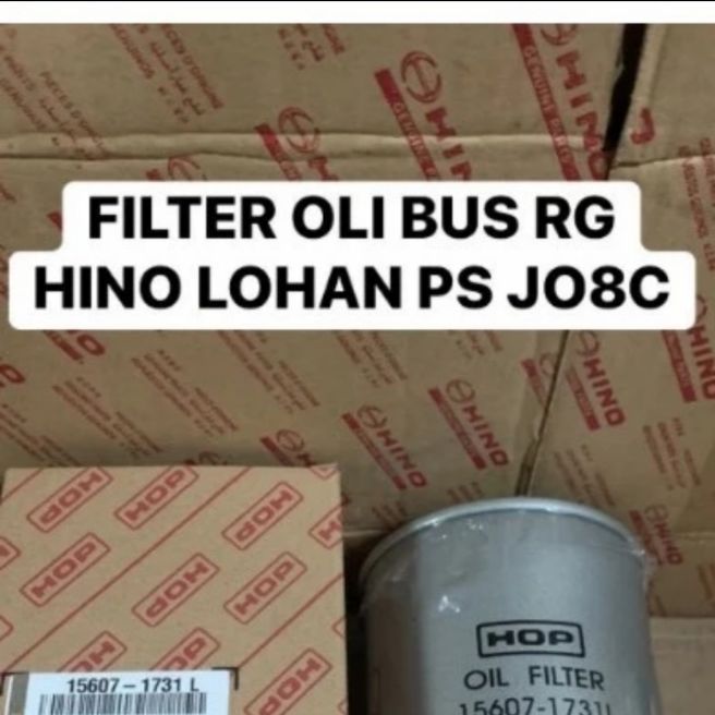 FILTER OLI BUS RG HINO LOHAN PS 15607-1731 ENGINE JO8C ASLI | Lazada ...