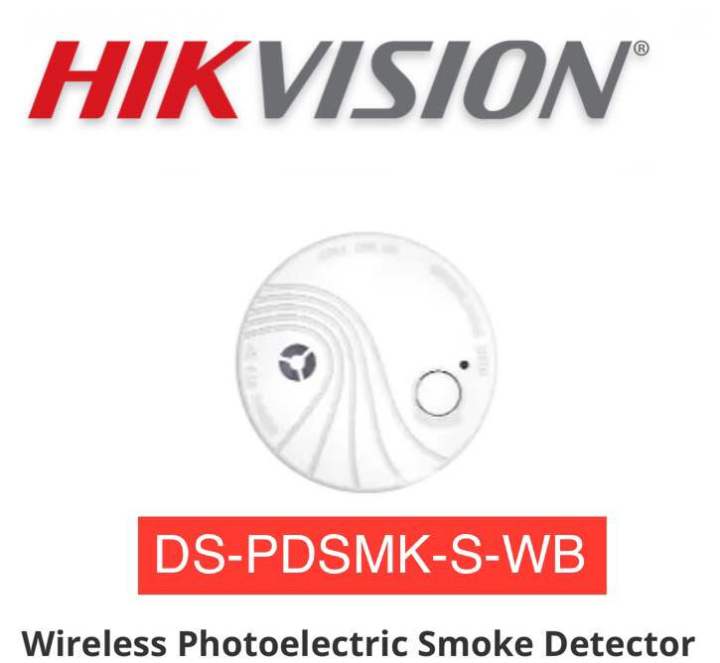 HIKVISION DS-PDSMK-S-WB Wireless Photoelectric Smoke Detector. | Lazada