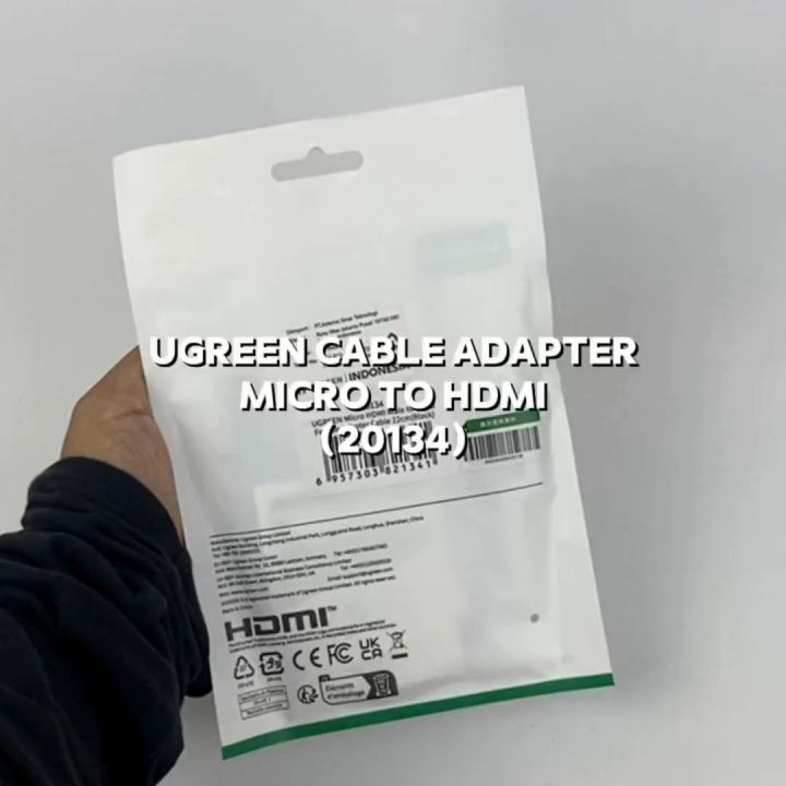 UGREEN Kabel Micro HDMI to HDMI Converter Support 4K 3D Original | Lazada Indonesia
