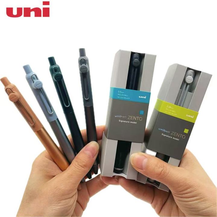 UniBall Zento Limited Edition 0.5mm Semi-Metallic Click-Pen Caps off ...