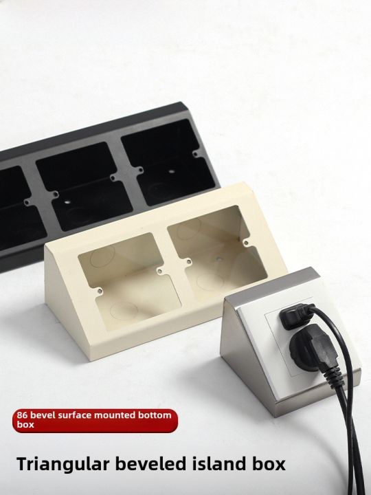 Triangle Slope Style Desktop 86 Socket Base Box Laboratory Double Side ...