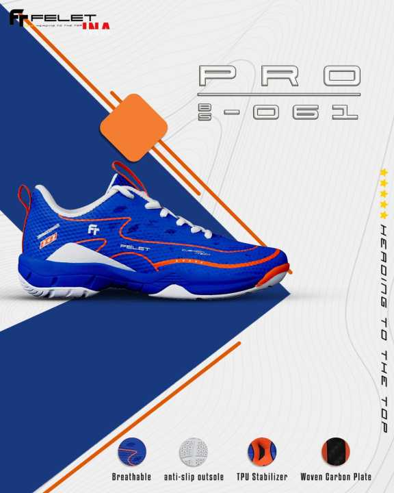 Sepatu Badminton Felet BS061 Pro (ORIGINAL) | Lazada Indonesia