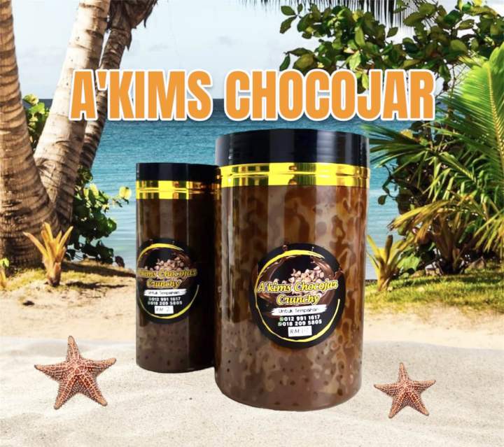 A'KIMS CHOCOJAR VIRAL. PREMIUM CHOCOLATE & CRUNCHY. 1000ml(500-550gram ...
