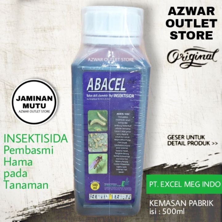 insektisida ABACEL ( 500 ml ) racun hama ulat tips dan kutu daun ...