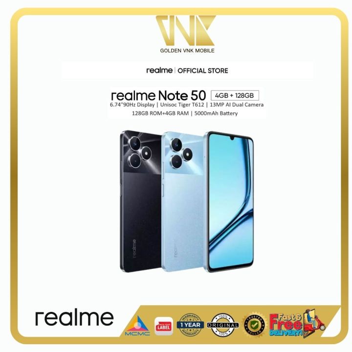 Realme Note 50 (4+128GB) | 90Hz Vivid Display | 7.99mm Ultra Slim Body ...