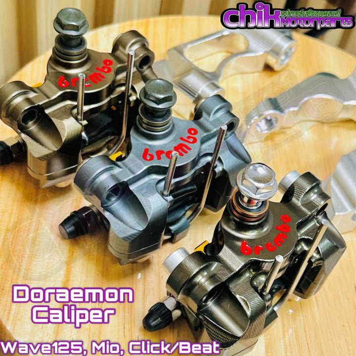 Doraemon Caliper w/ Bracket for Wave125, Click, Mio FREE QR sticker ...