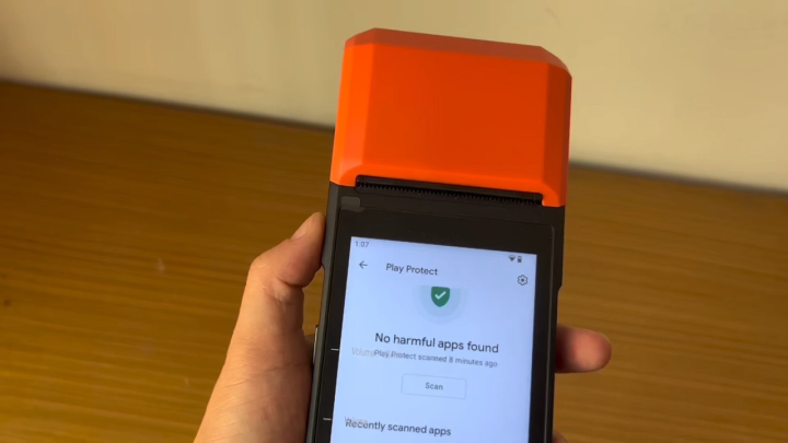 Soonpos Android 13 Handheld Pos Terminals With 58mm Thermal Printer 5.5 ...