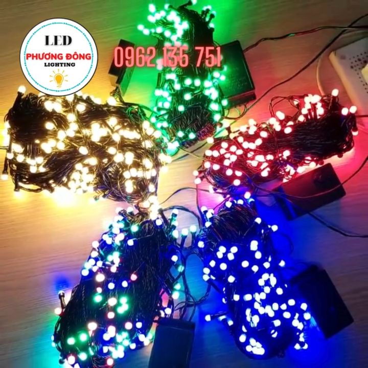 Dây đèn LED chớp nháy đủ màu - màu vàng bóng tròn Q8 - 40m trang trí ...