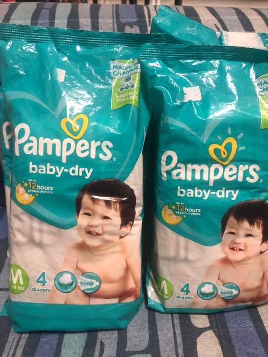 PAMPERS BABY-DRY DIAPERS - Medium by 4diapers | Lazada PH