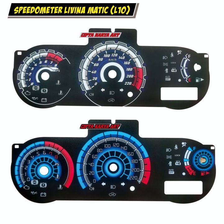 speedometer livina matic(L10) variasi custom papan panel | Lazada Indonesia
