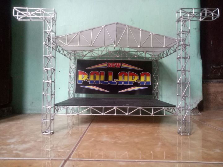 MINIATUR PANGGUNG RIGGING NEW PALAPA Bahan rangka menggunakan kawat ...