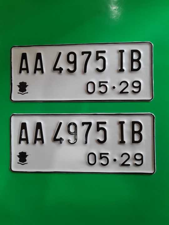 PLAT NOMOR MOTOR PAKE LOGO CATTING STIKER | Lazada Indonesia