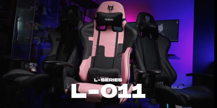NUBWO เก้าอี้เกมมิ่ง Gaming Chair L011 ดีไซน์มินิมอล หมอนกำมะหยี่ มีให้เลือก 3 สี [ประกัน 6 ...