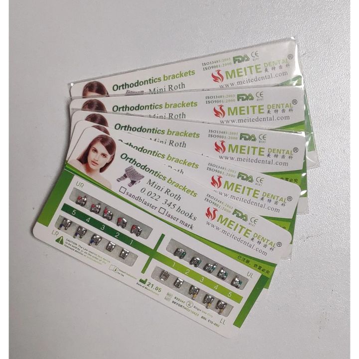 10packs/200pcs Dental Monoblock Mesh Base Mini Roth 022 345 Hook ...