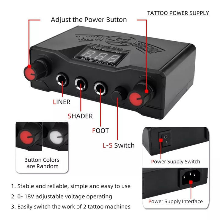 【Tattoo Transformer】 Tattoo Power Supply Voltage Transformer LED ...