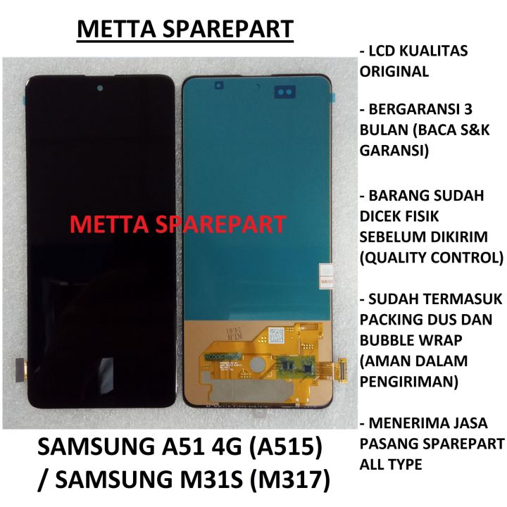 Original OEM LCD Touchscreen Samsung A51 4G (A515) / Samsung M31S (M317 ...