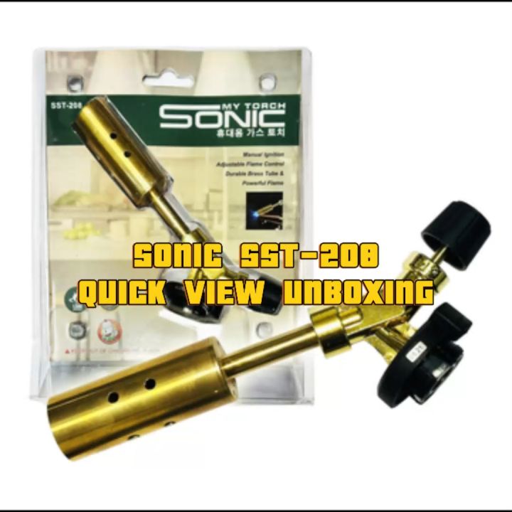 Sonic SST-208 Butane Gas Torch (Brazing Style) •khm megatools• | Lazada PH