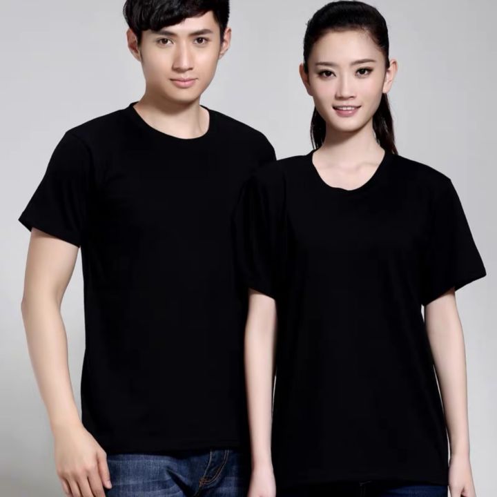 Plain Round neck black cotton t-shirt unisex with sizes | Lazada PH Plain Round neck black cotton t-shirt unisex with sizes | Lazada PH
