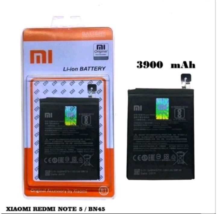 Baterai Batre Batu Tanam Xiaomi Redmi Note 5 / Note 5 PRO BN45 Original ...