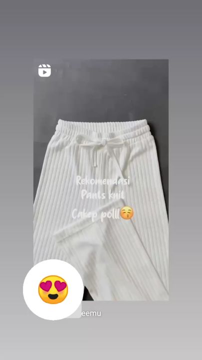 KULOT KNIT WANITA JUMBO MAT RAJUT MAXSILIN TEBAL HIGHWAIST -CELANA ...