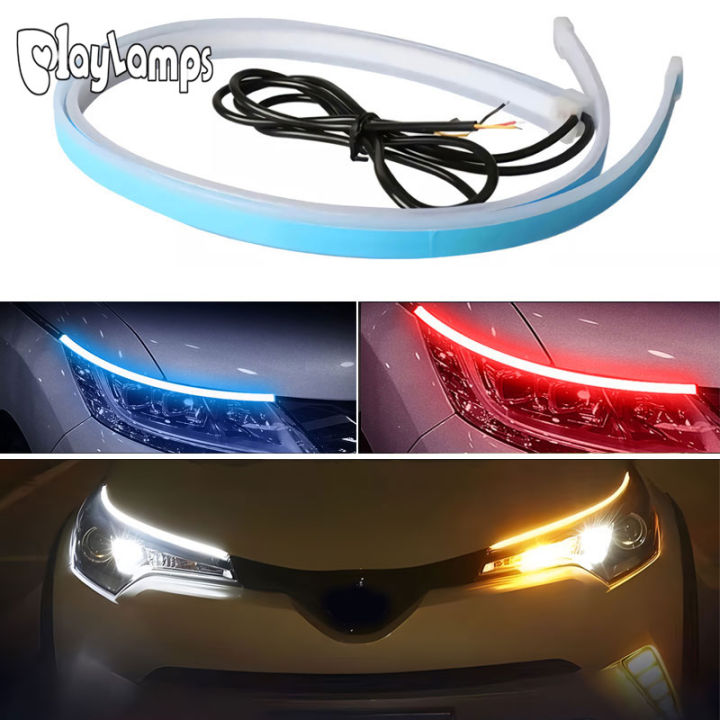 High quality Auto Headlights White Turn Signal Yellow Lights 12V LED ...