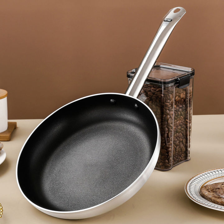 Nipiin 30/32/34/36/40CM Korean Style Non-stick Pan Double Bottom ...