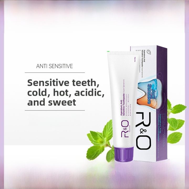 R&O Refreshing Mint Toothpaste Anti-Sensitive Acid Prevention Oral Care ...
