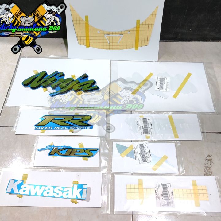 STICKER STICKER STRIPPING STRIPING BIRU NINJA RR OLD ZX CBU FULLSET ...