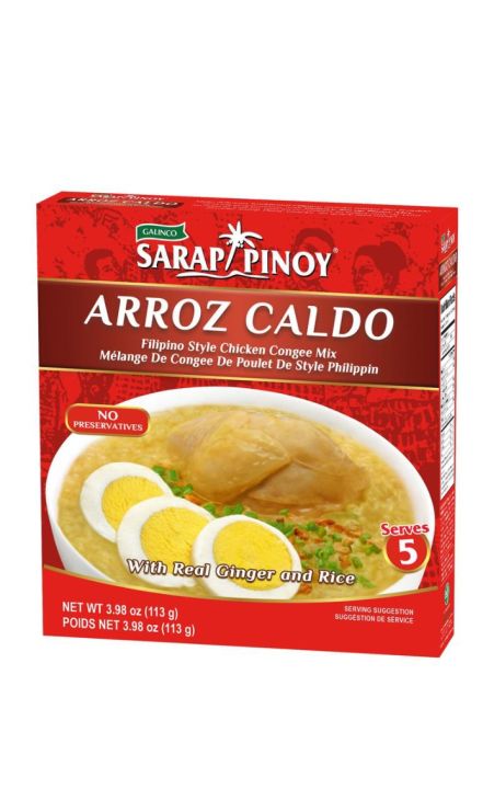 Sarap Pinoy Arroz Caldo Filipino Style Chicken Congee Mix 113 g | Lazada PH