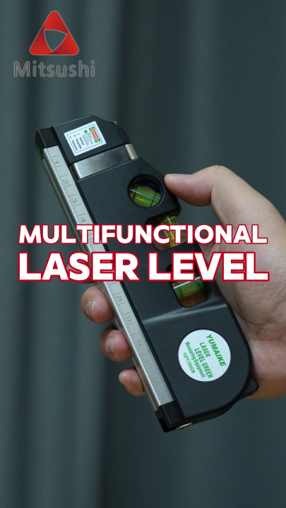 Mitsushi Multipurpose Level Laser Metric Tape Ruler Horizon Vertical ...