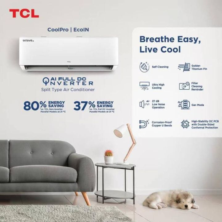 TAC19CSD/KEI-S TCL 2HP SPLIT TYPE INVERTER AIRCON (INSTALLATION NOT ...