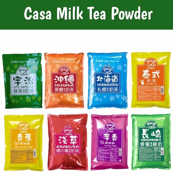 Casa Milk Tea Powder 1kg Okinawa / Matcha / Hokkaidou / Thai / Banana ...