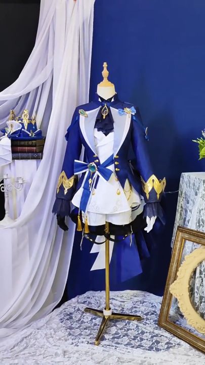 Genshin Impact Fontaine Furina/Focalors Cosplay Costume Furina Cosplay ...