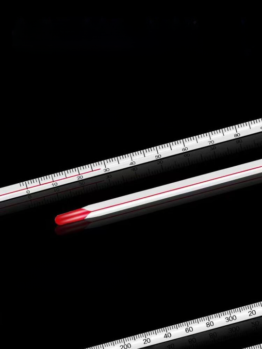 Indoor Glass Alcohol Temperature Meter Red Water Temperature Scale No ...