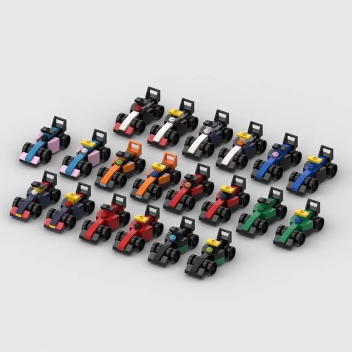 Mini F1 Racing Car Moc Building Blocks Compatible Lego 142284 Assembly ...