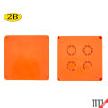 PVC Orange Poly Electrical Utility Box Square Junction Box With Cover ...
