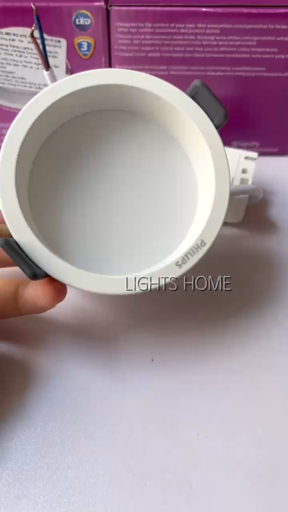 Đèn LED âm trần Philips DL260 góc chiếu 100 độ - Ánh sáng êm dịu ...