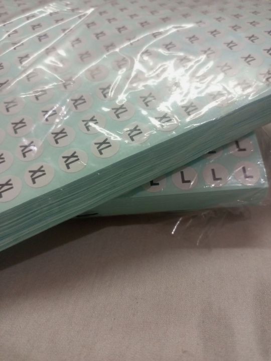 stiker label size isi 100 lembar/pack PER 1 SIZE | Lazada Indonesia