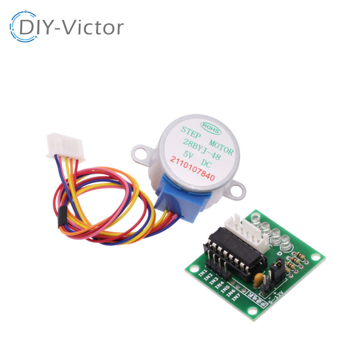 5V 4-Phase 28BYJ-48 DC Gear Step Stepper Motor+ULN2003 Driver Board ...