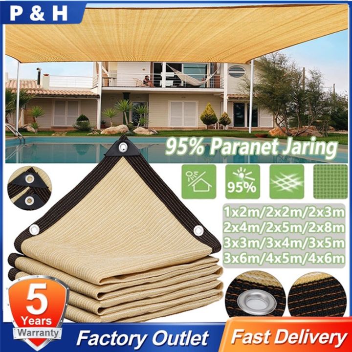 Sun Shade Net Shading Net Anti-UV Outdoor Pergola Awning Garden Sun ...